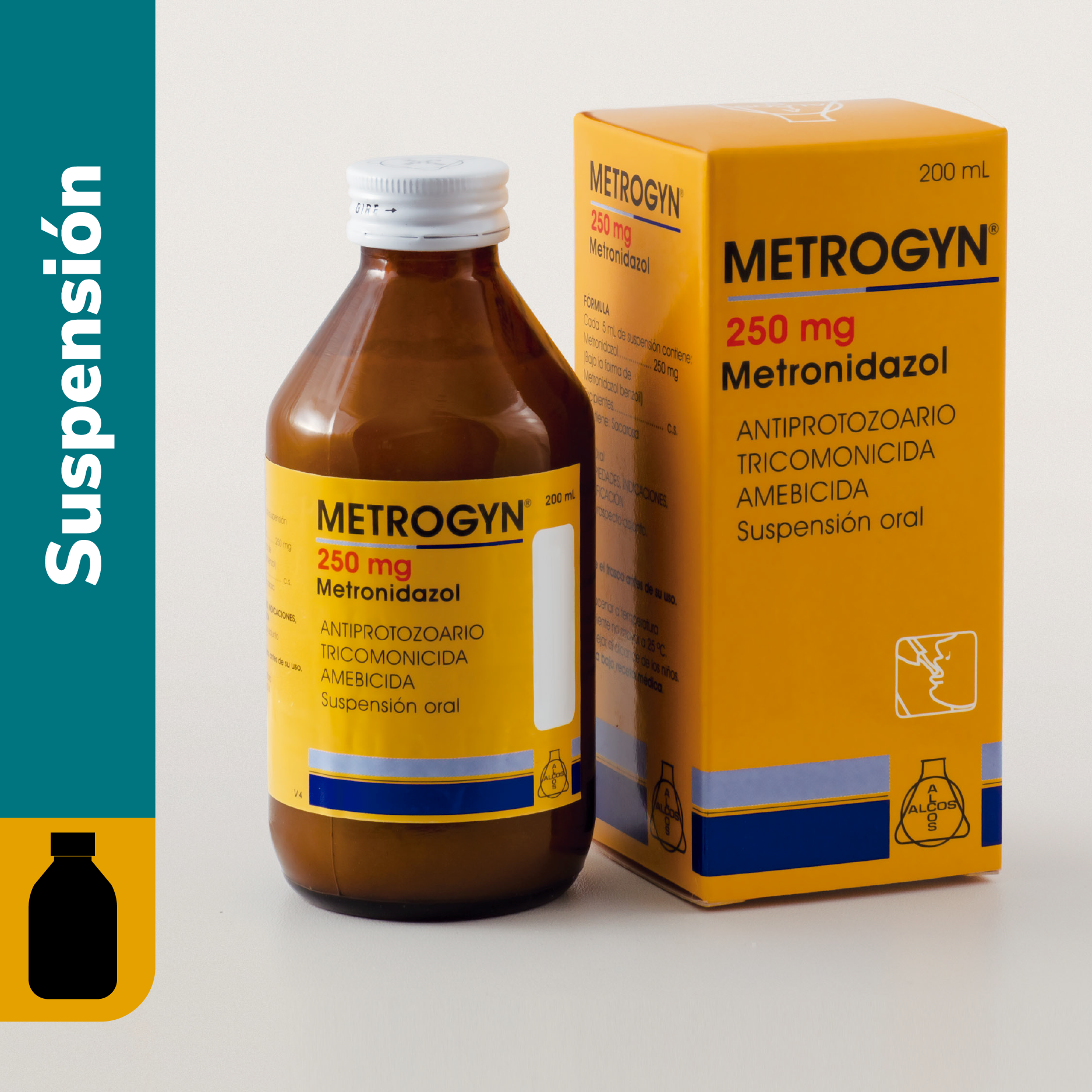 Naturalcos S.A. | METROGYN 250 MG. SUSP. FCO.200 ML.