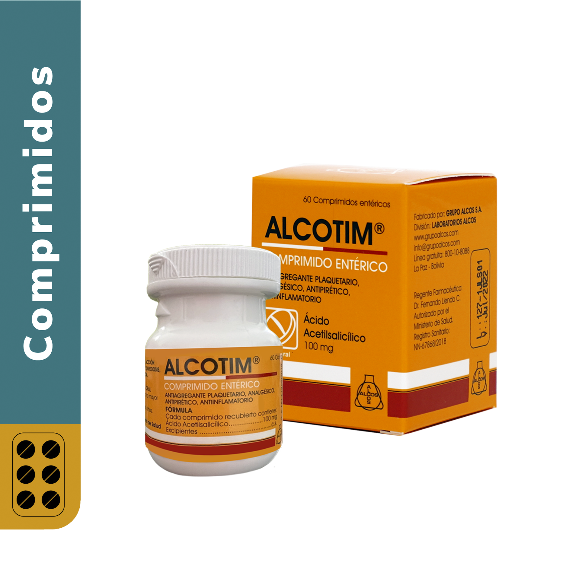 Naturalcos S.A. | ALCOTIM 100 MG CAJA X 100 COMP