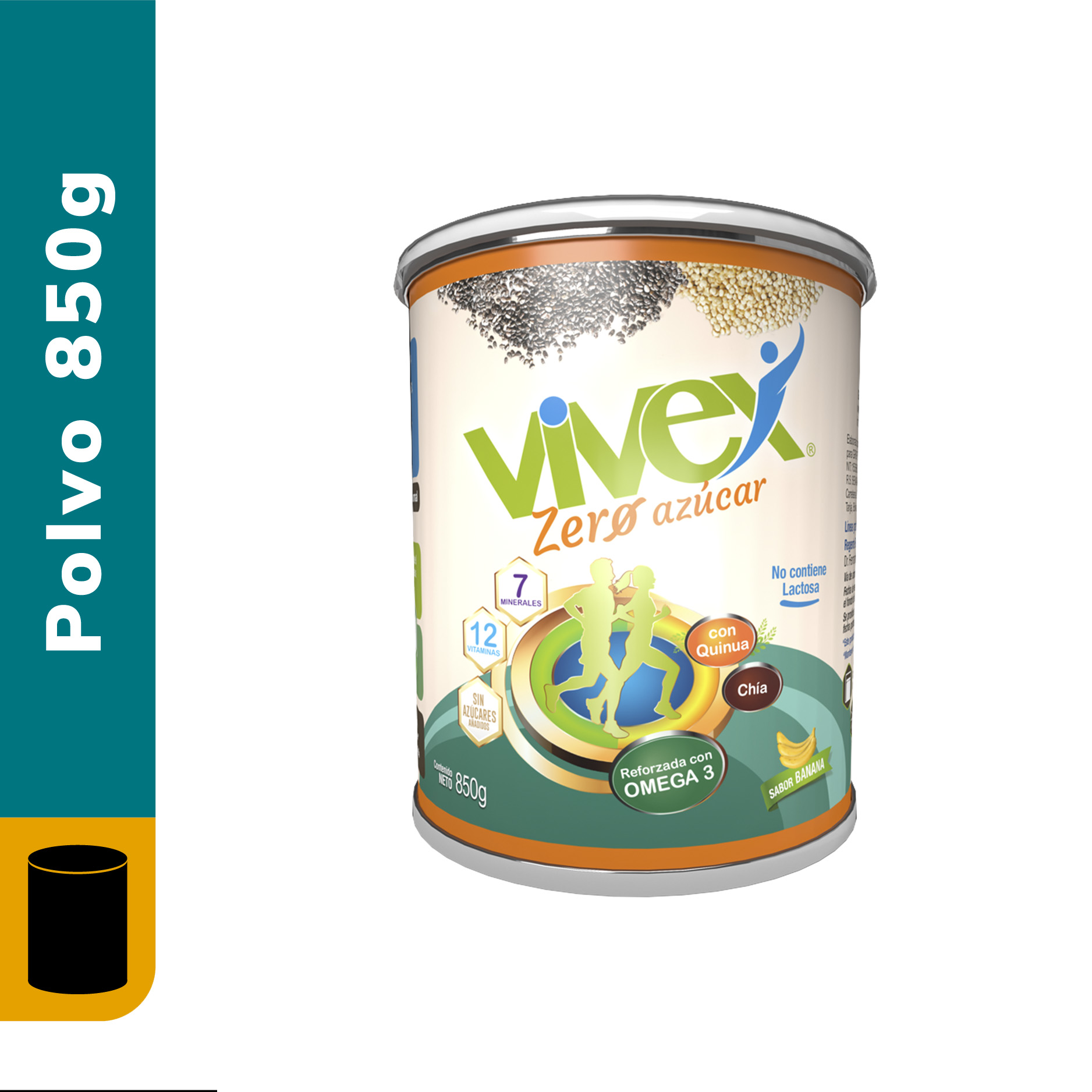 Grupo Alcos S.A. | Grupo Alcos S.A. | VIVEX ZERO 850 G SABOR BANANA